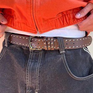Accessories | Vintage Brown Studded American Western Cowboy Boho Belt ...